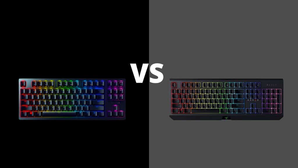 Razer Huntsman vs Blackwidow - Gaming keyboard showdown - Spacehop
